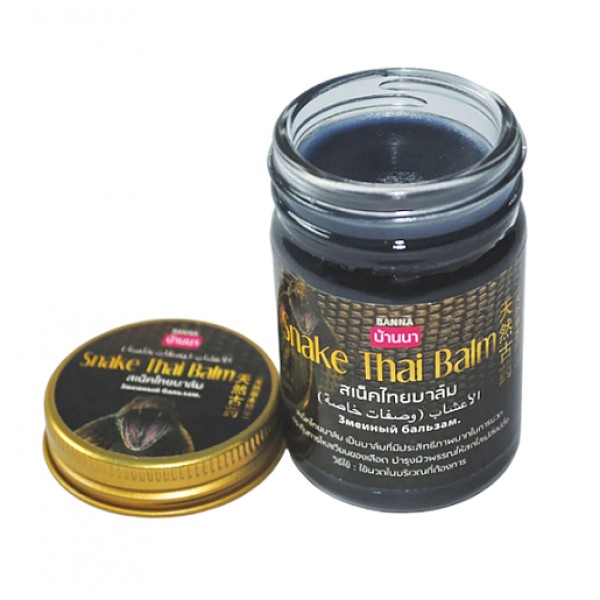 Купить Тайский черный змеиный бальзам Banna Snake Thai Balm - 50 г из ...